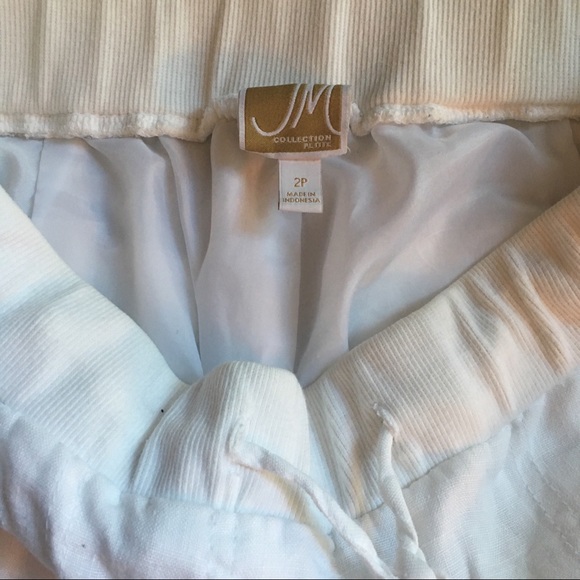 JM Collection | Pants & Jumpsuits | Fullylined White Linen Pants | Poshmark